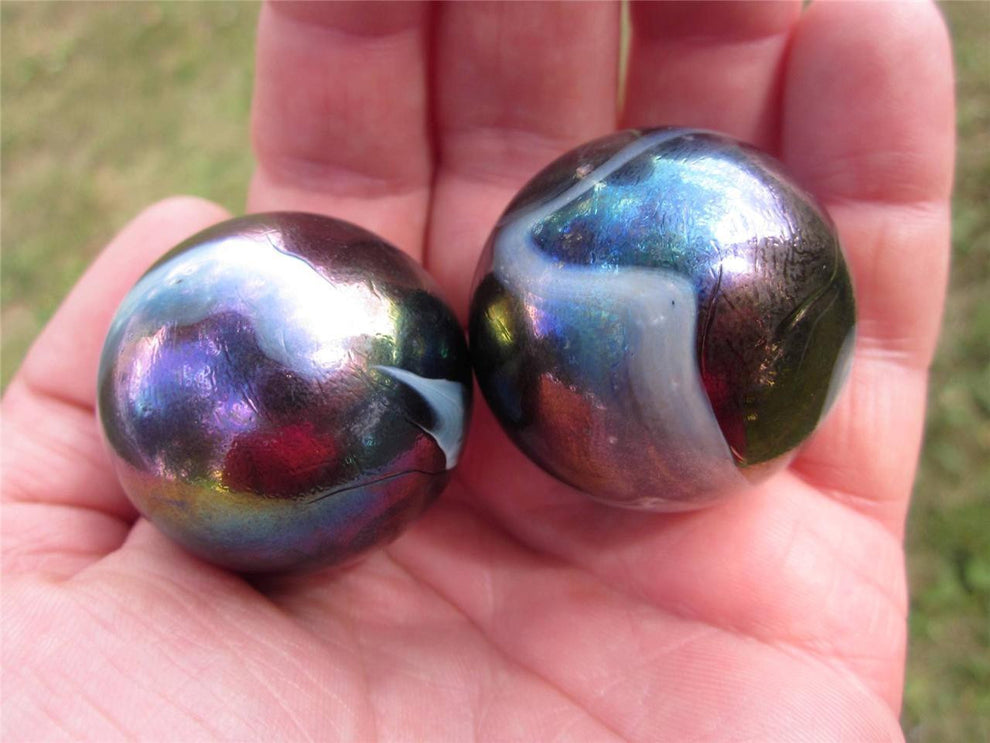Milky Way Glass Marbles - 2pc set | FREE Shipping! – Big Game Hunter Toys